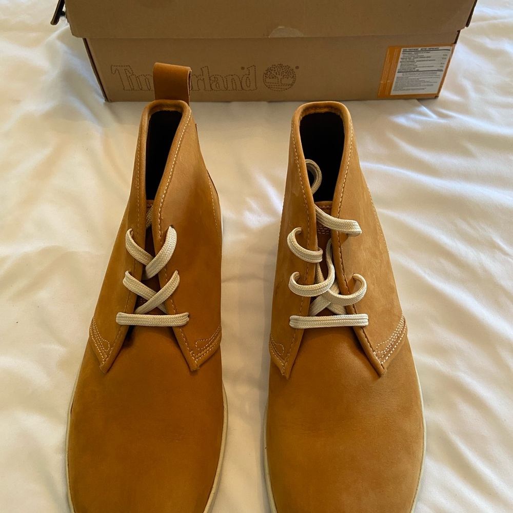 Timberland Men's Tan Suede Leather Shoes - Gem
